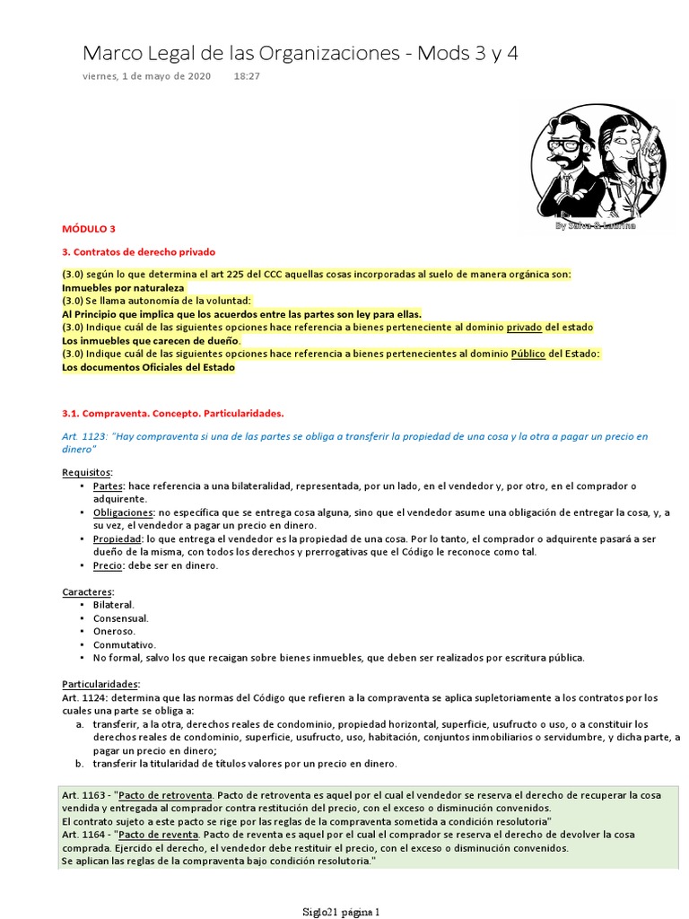 Resumen Mods 3 y 4 | PDF | Arrendamiento | Derecho empresarial