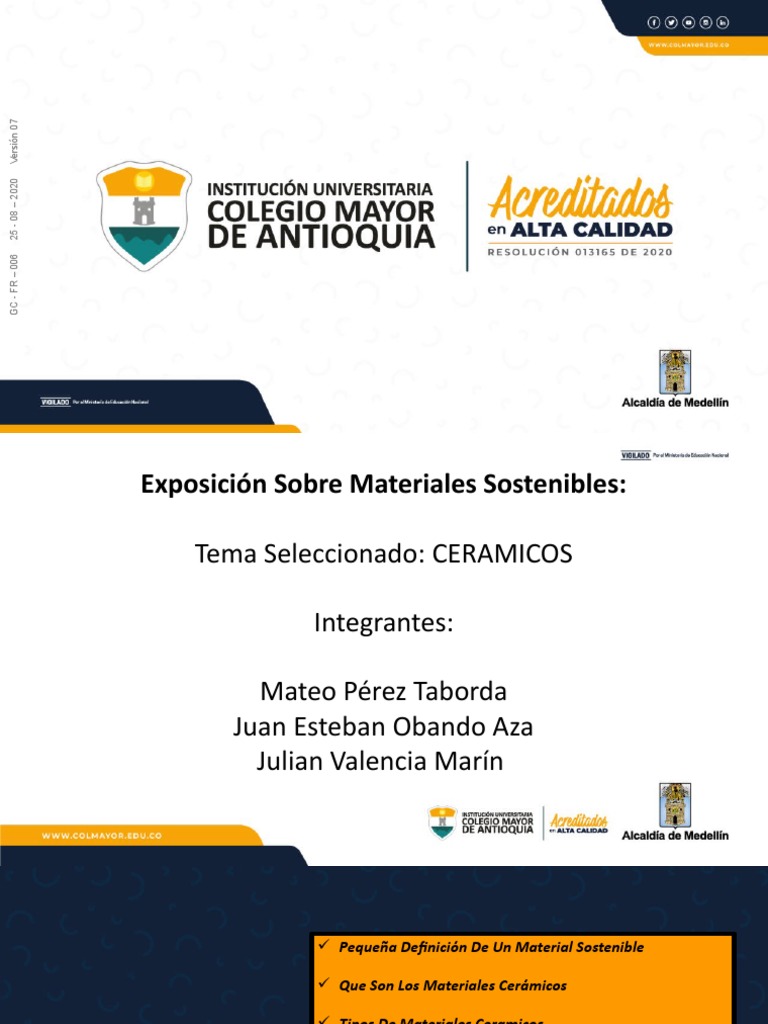 Plantilla para Exposiciones | PDF | Cerámica | Ladrillo