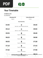 GO Transit - Bus & Train Schedules | PDF | Fare | Passenger Rail Transport
