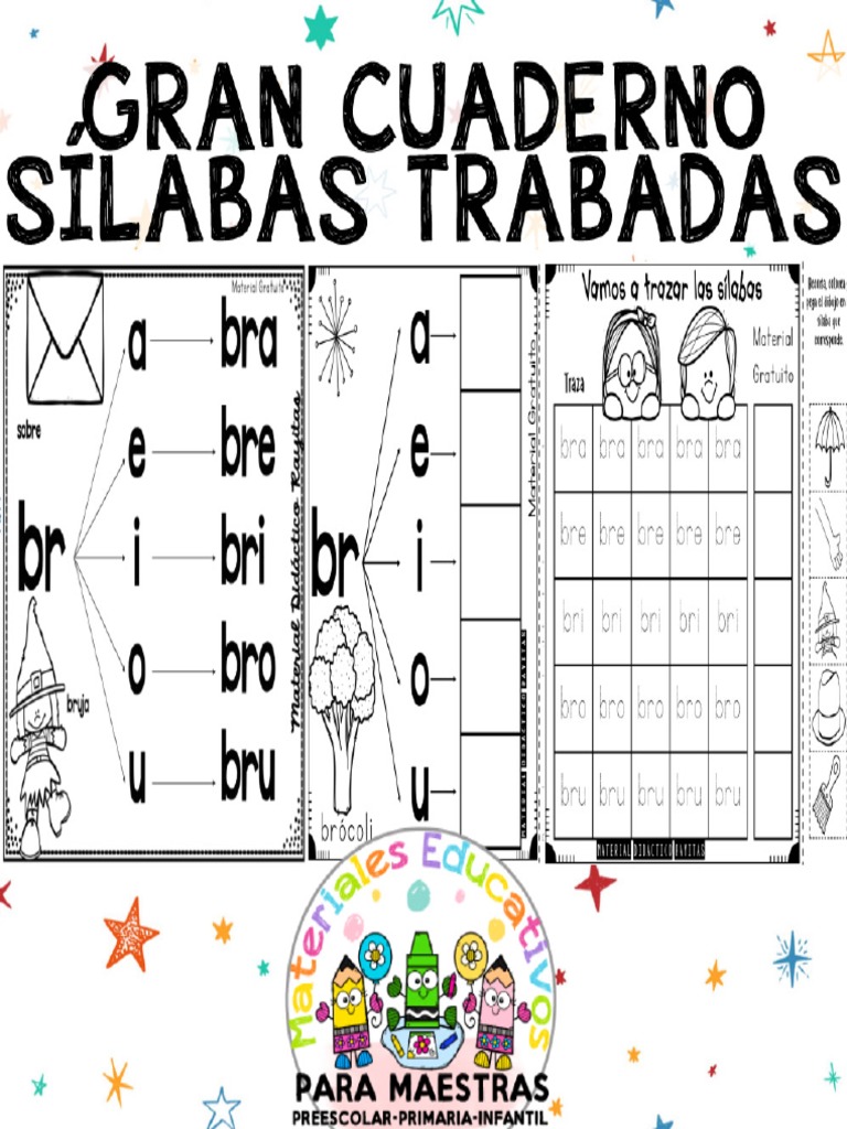 Gran Cuaderno de Sílabas Trabadas Recopilado | PDF