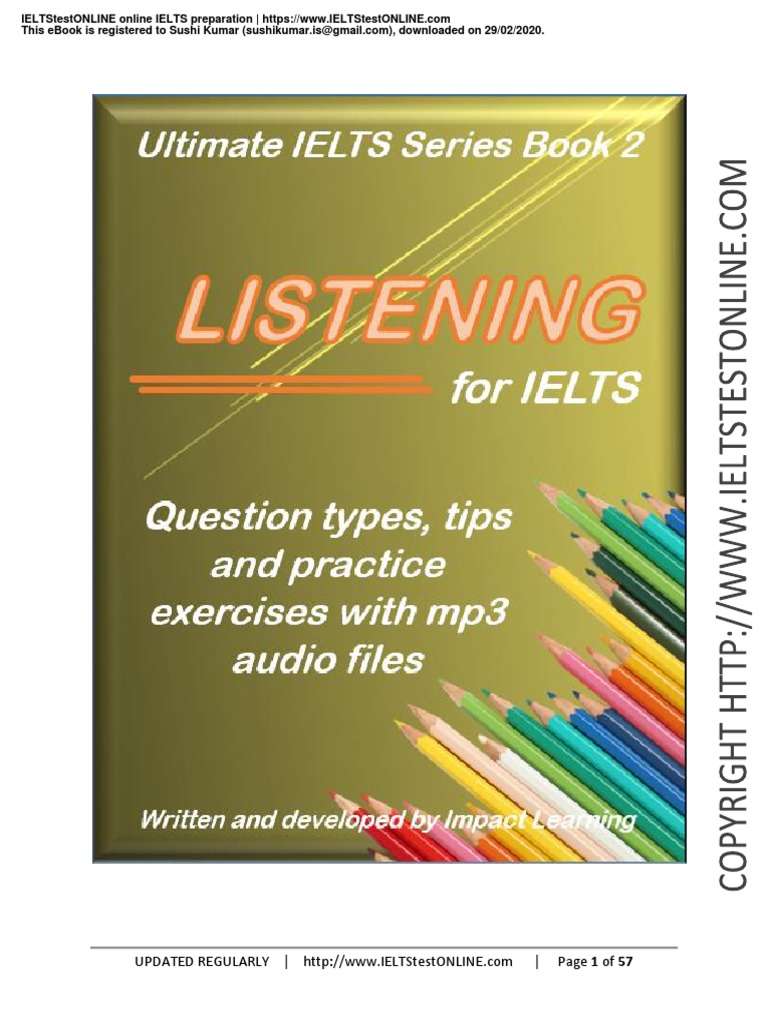 IELTS Listening Test Preparation Guide | PDF | International English ...