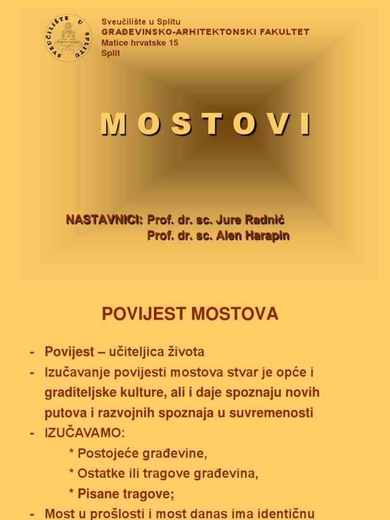 Mostovi | PDF