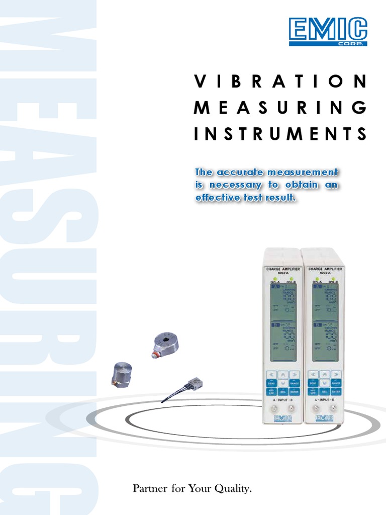 Vibration Measuring Instruments CL-173-01-E | PDF | Accelerometer | Power Supply