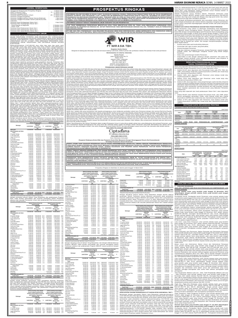 S - WIRG - Prospektus Ringkas | PDF