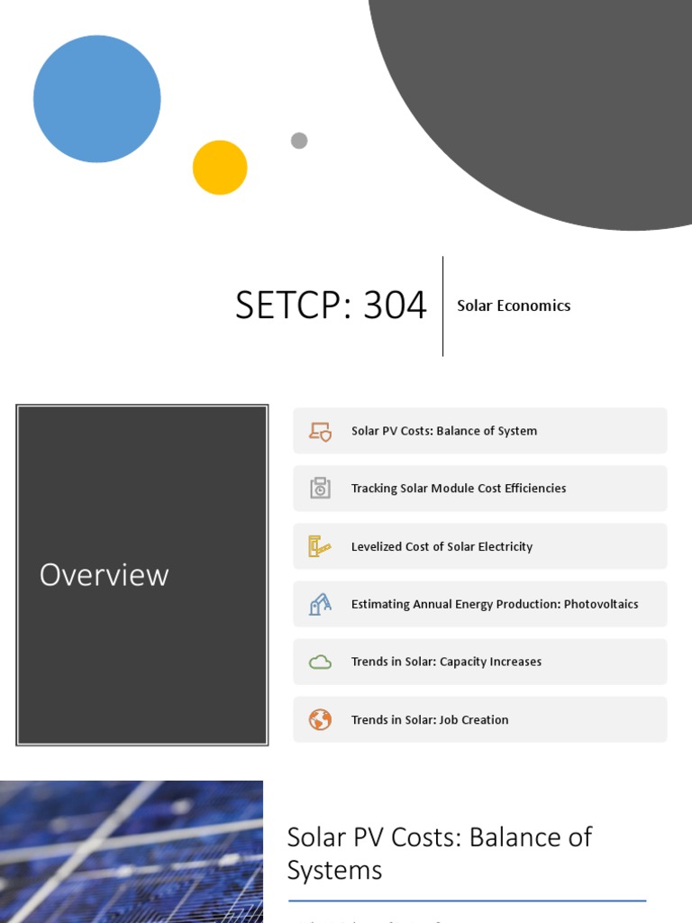 Module 4 Slides | PDF | Photovoltaic System | Solar Power