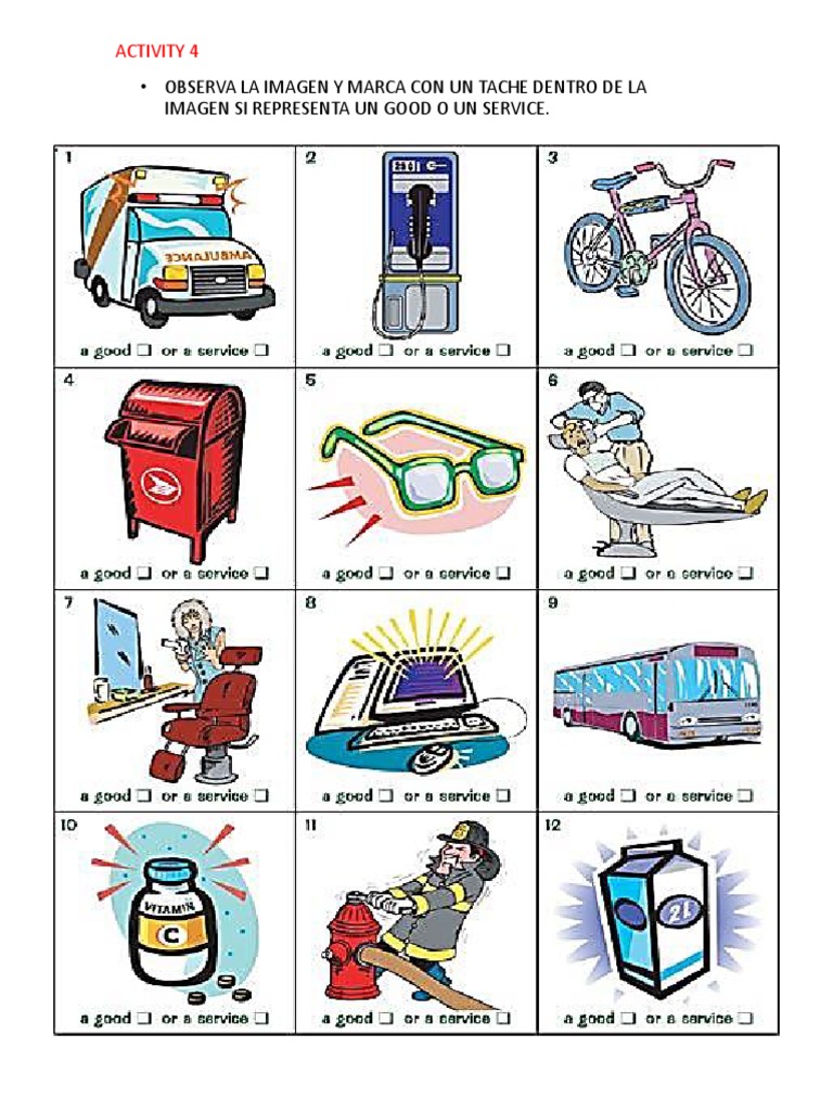 (Template) ACTIVITY 4 GOODS AND SERVICES | PDF