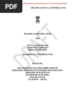 RDSO Master List of Specification | PDF | Transformer | Electrical ...