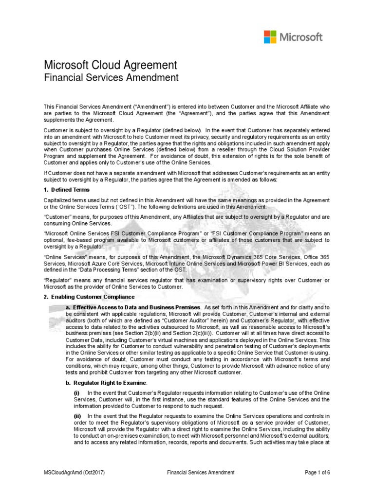 General FSI Amendment | PDF | Audit | Information Security