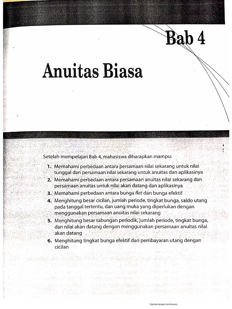 Bab 4 Anuitas Biasa | PDF