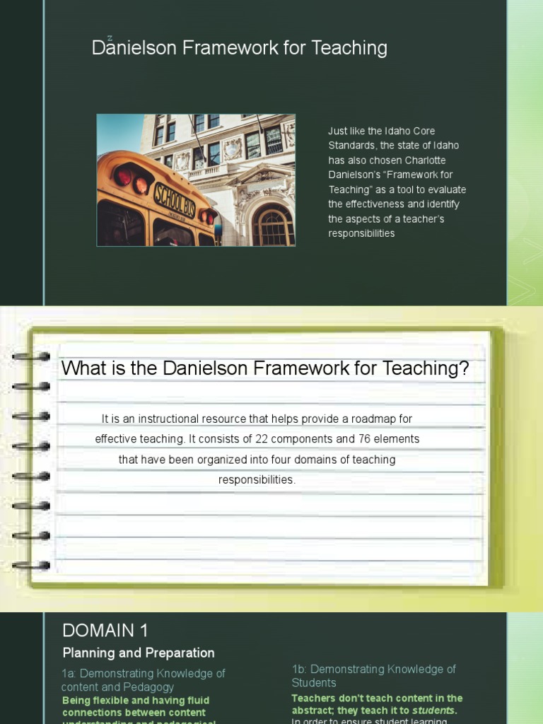 Danielson Framework Overview for Teachers | PDF | Teachers | Learning