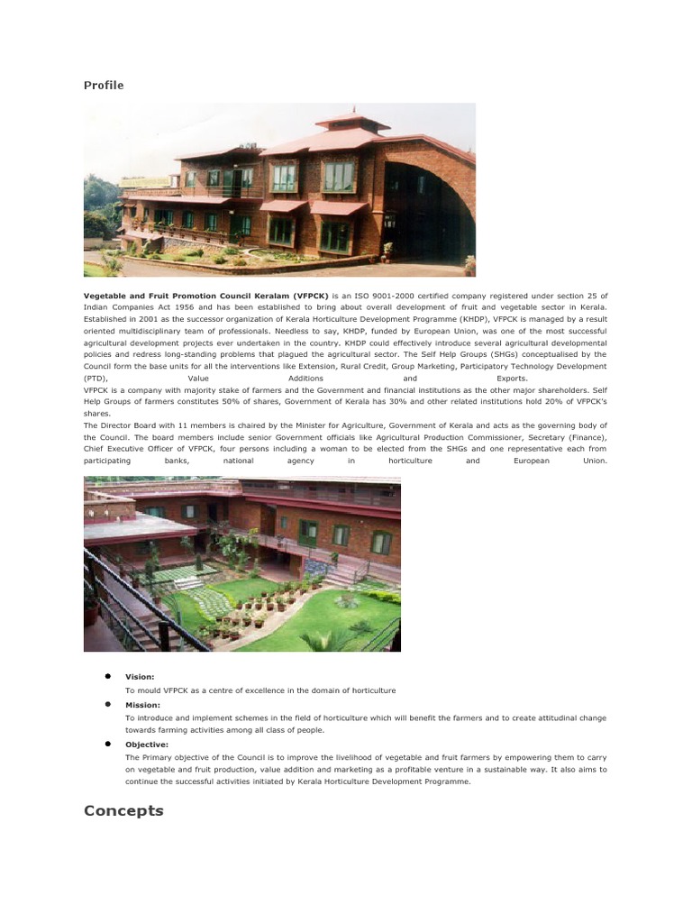 VFPCK: Advancing Kerala's Horticulture | PDF | Empowerment | Marketing