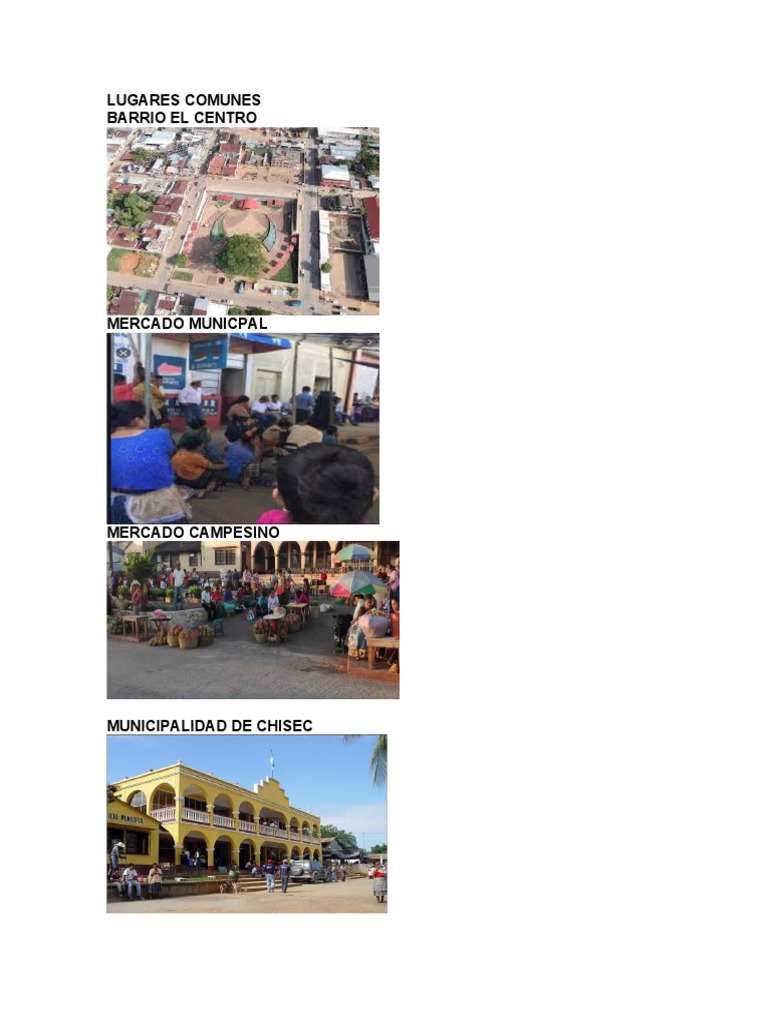 Lugares turísticos en Chisec | PDF