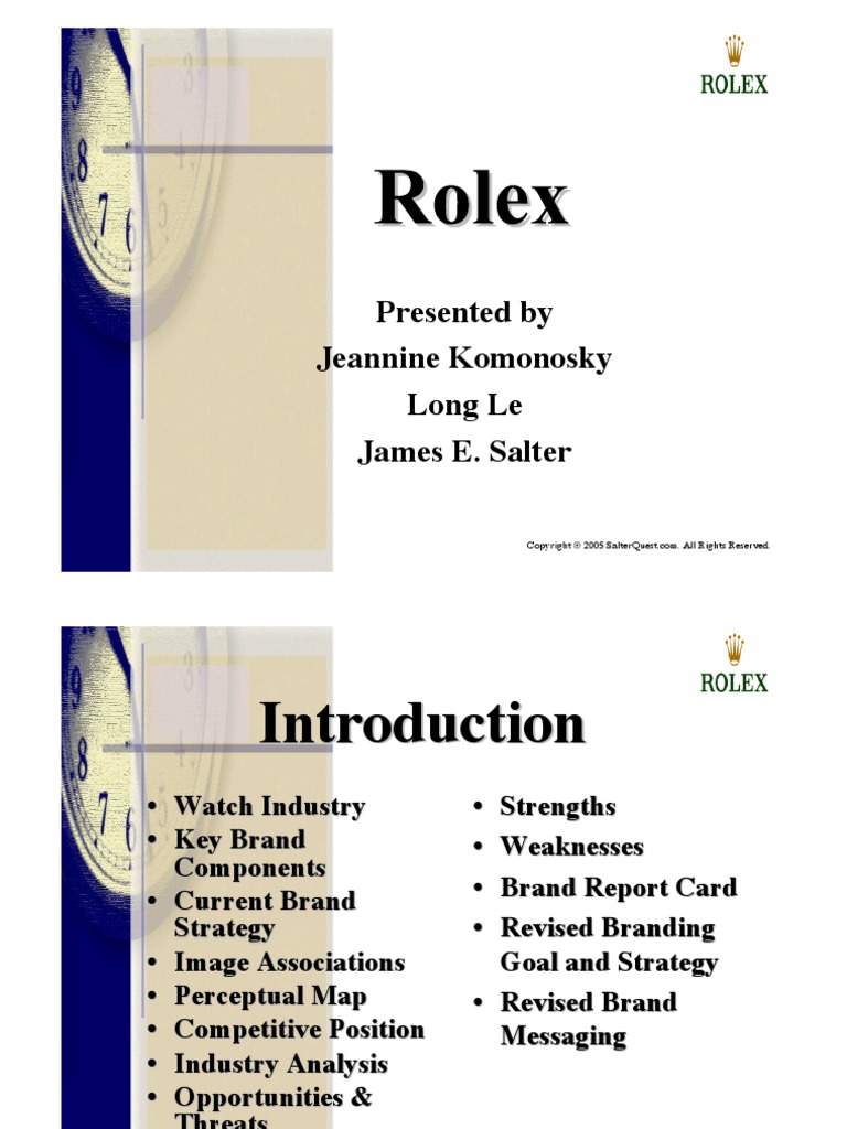 Rolex Branding | PDF | Watch | Brand
