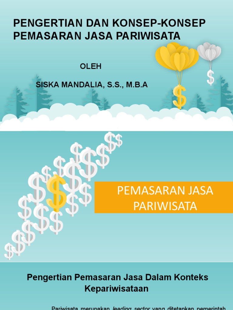Pengertian Dan Konsep-Konsep Penting Pemasaran Jasa Pariwisata | PDF