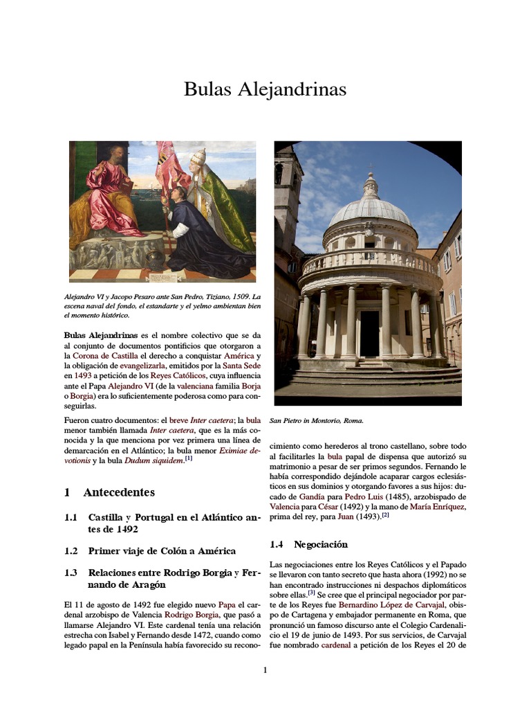 Bulas Alejandrinas | PDF | Santa Sede | Iglesia Católica