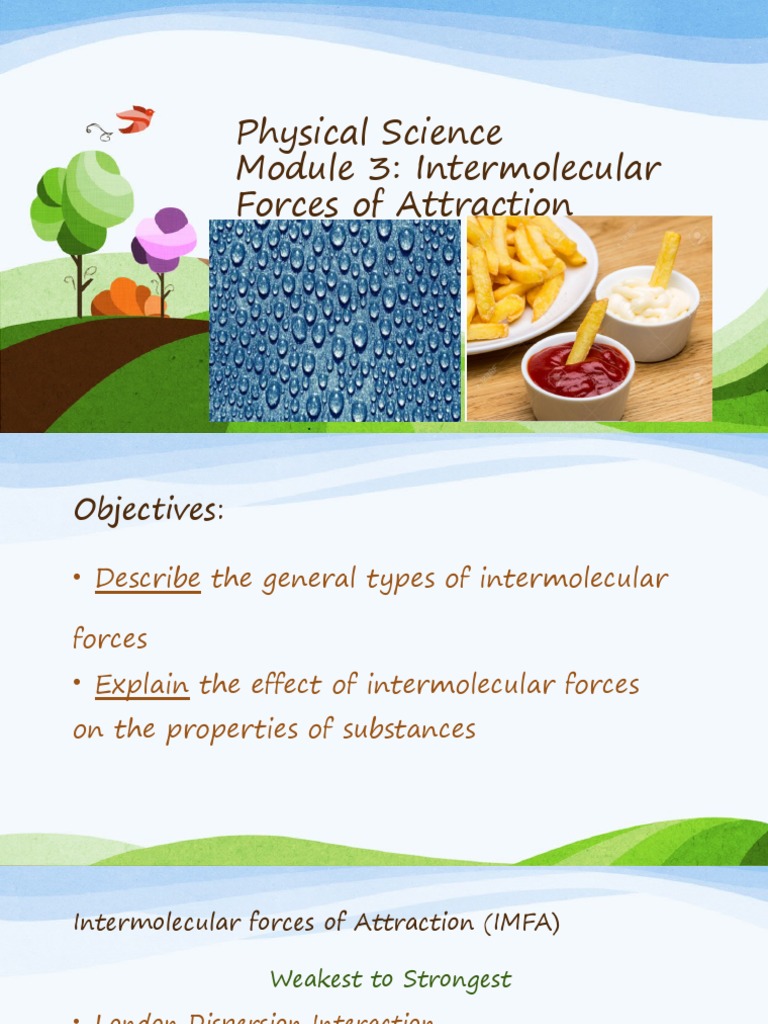 Intermolecular Forces Explained | PDF | Intermolecular Force | Chemical ...