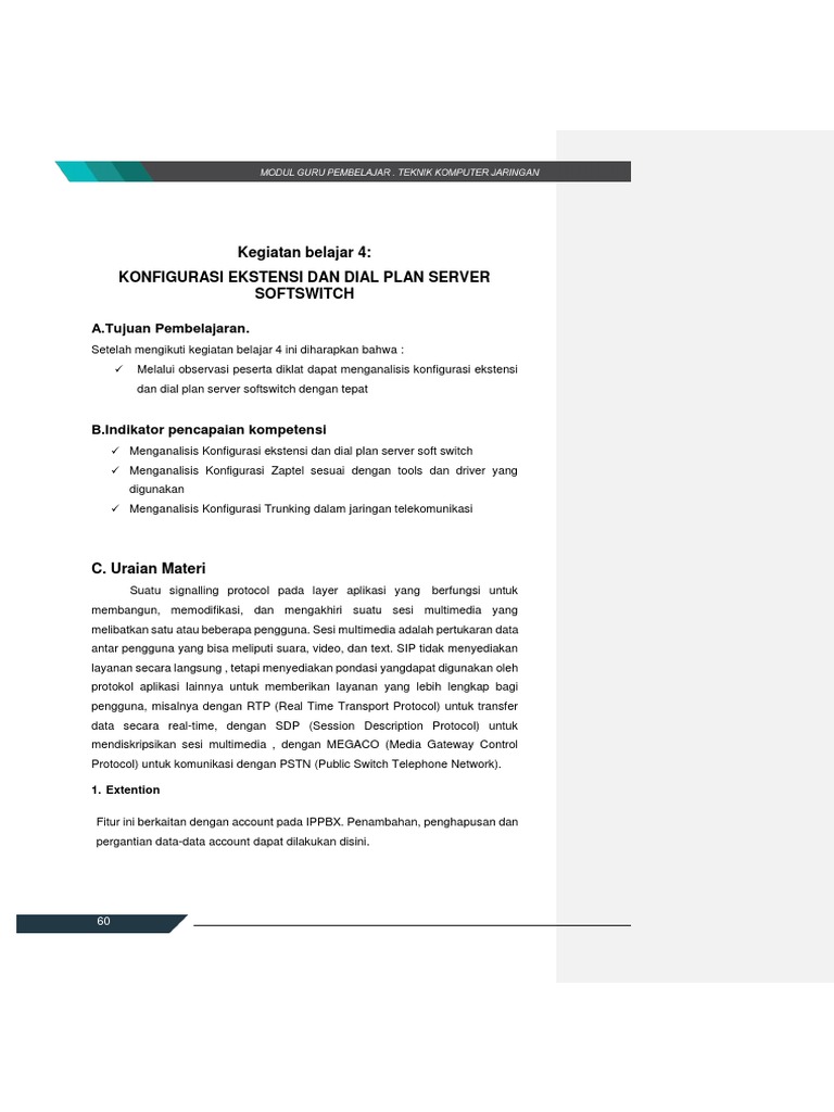 Konfigurasi Dial Plan dan Ekstensi VoIP | PDF