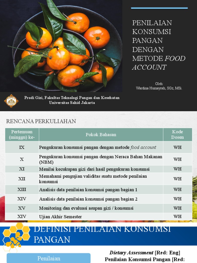 PKP 8 - Food Account | PDF