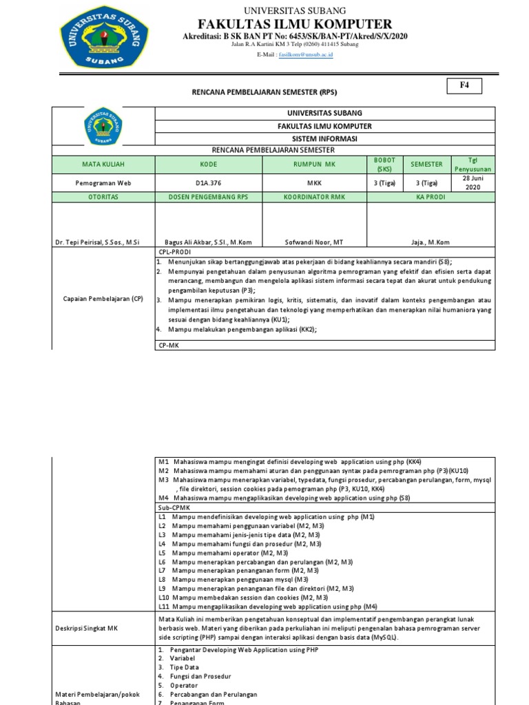 F4-RPS-Pemograman Web | PDF