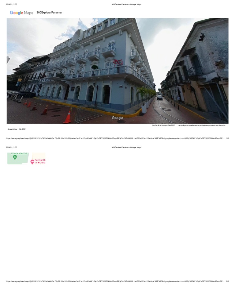 360explora Panama22 - Google Maps | PDF