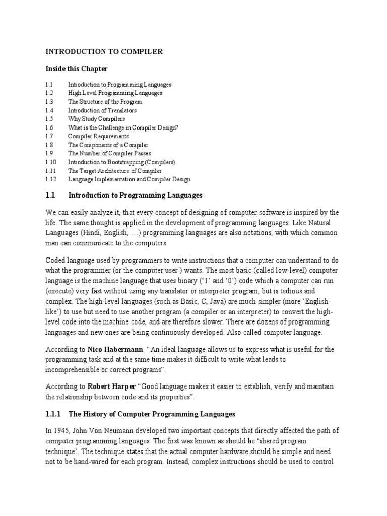 Introduction To Compile1 | PDF | Compiler | Computer Programming