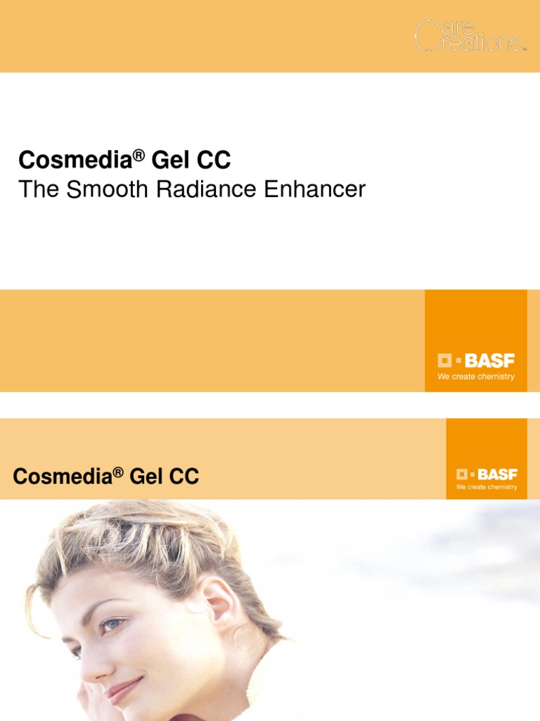 Cosmedia Gel CC: The Smooth Radiance Enhancer | PDF | Emulsion ...
