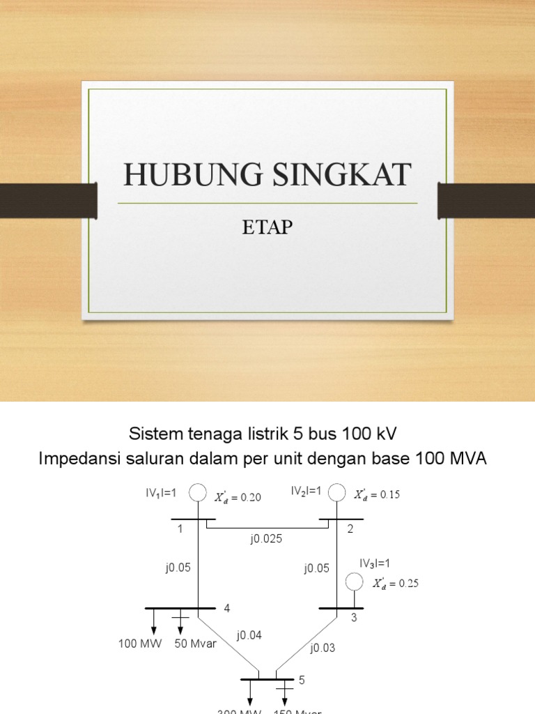 Hubung Singkat Etap (Power Grid) | PDF