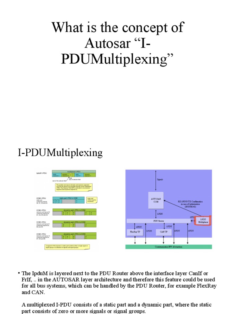 Understanding AUTOSAR I-PDU Multiplexing | PDF | Computers