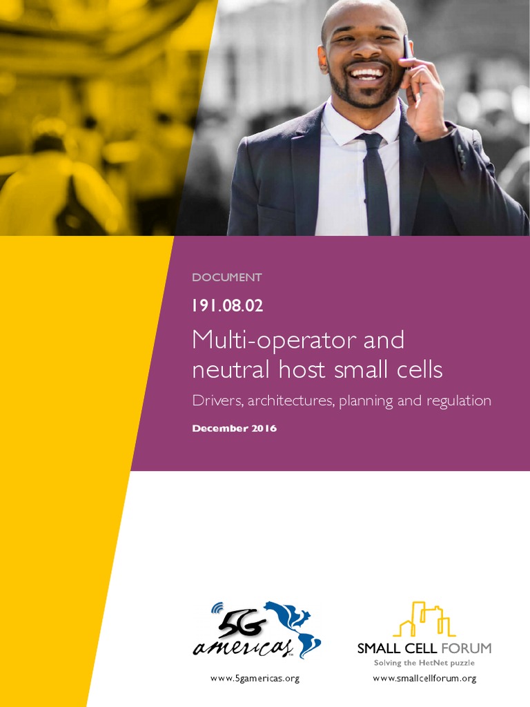 SCF191 Multi-Operator Neutral Host Small Cells | PDF | Computer Network ...