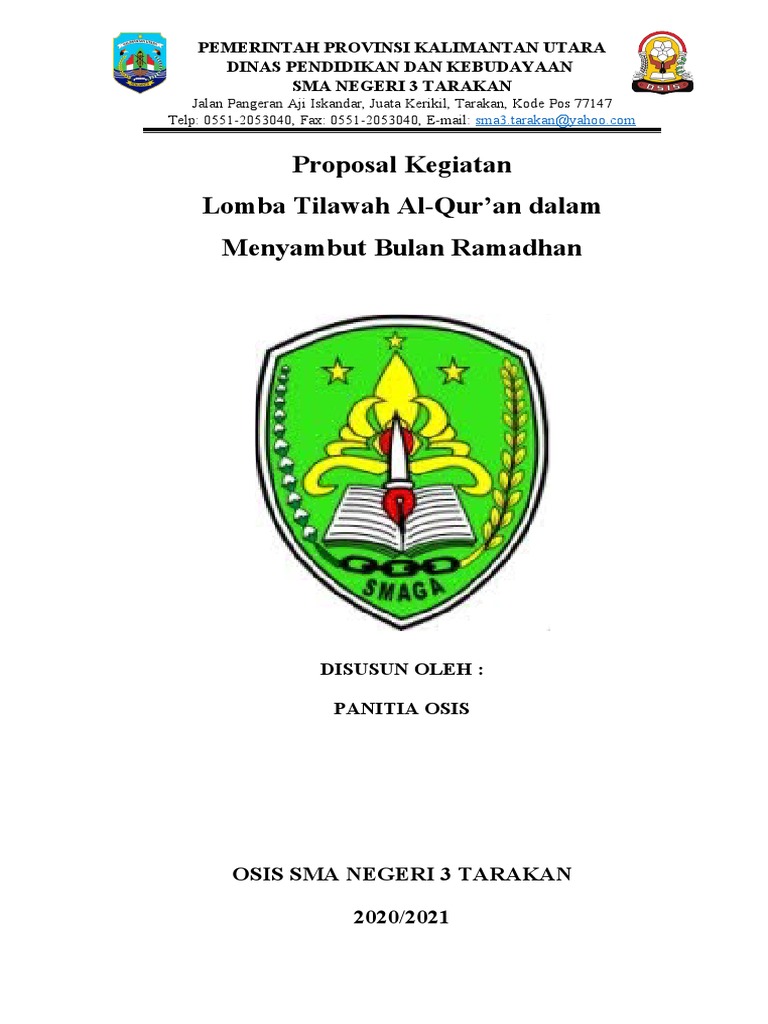 Proposal Lomba Tilawah Revisi | PDF