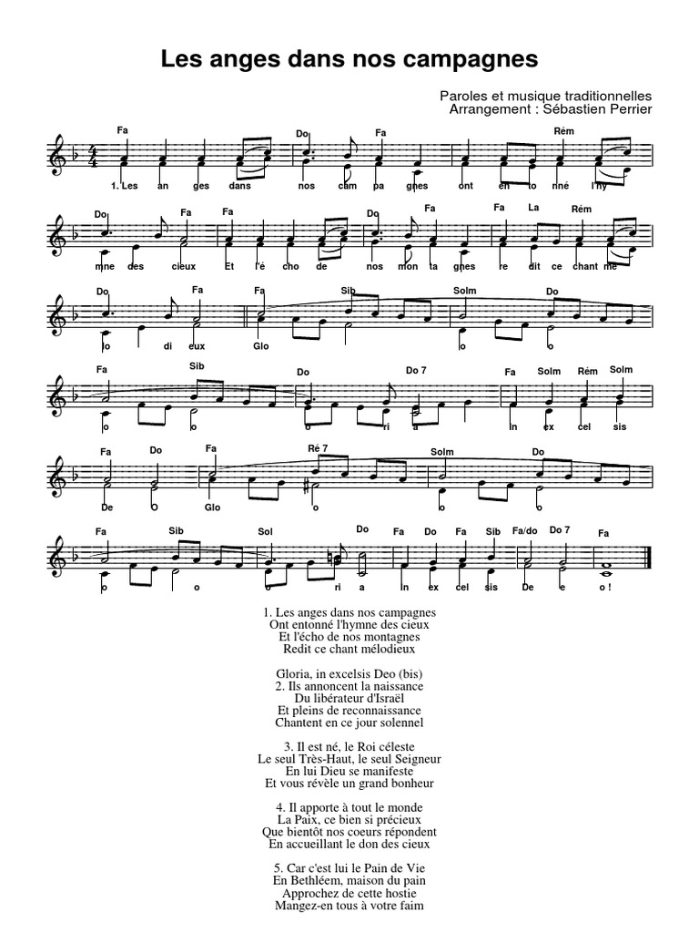 Les Anges Dans Nos Campagnes | PDF | Messe | Liturgie et culte chrétien