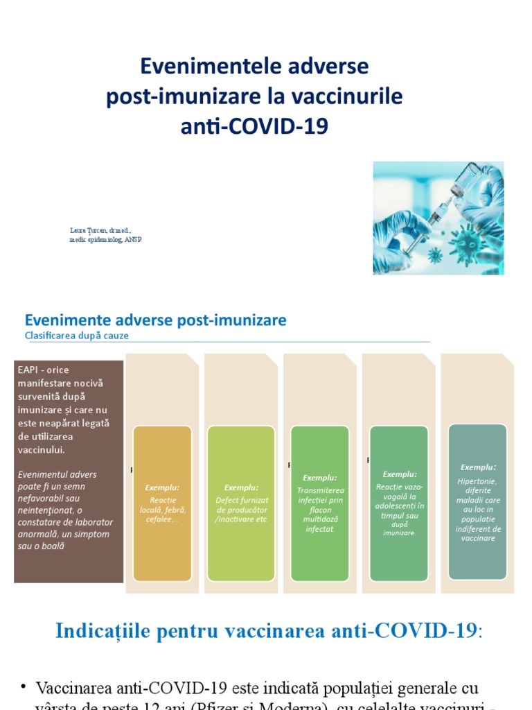 Evenimentele Adverse Post-Imunizare La Vaccinurile anti-COVID-19 | PDF