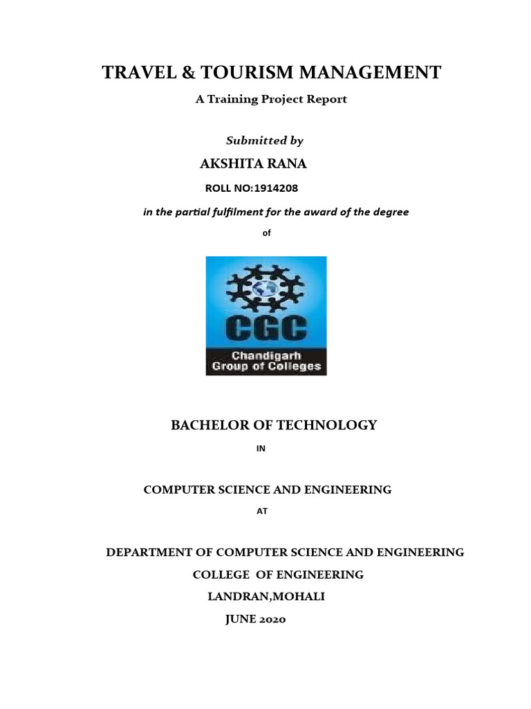 Travel & Tourism Management: Akshita Rana | PDF | Tourism | Model–View ...