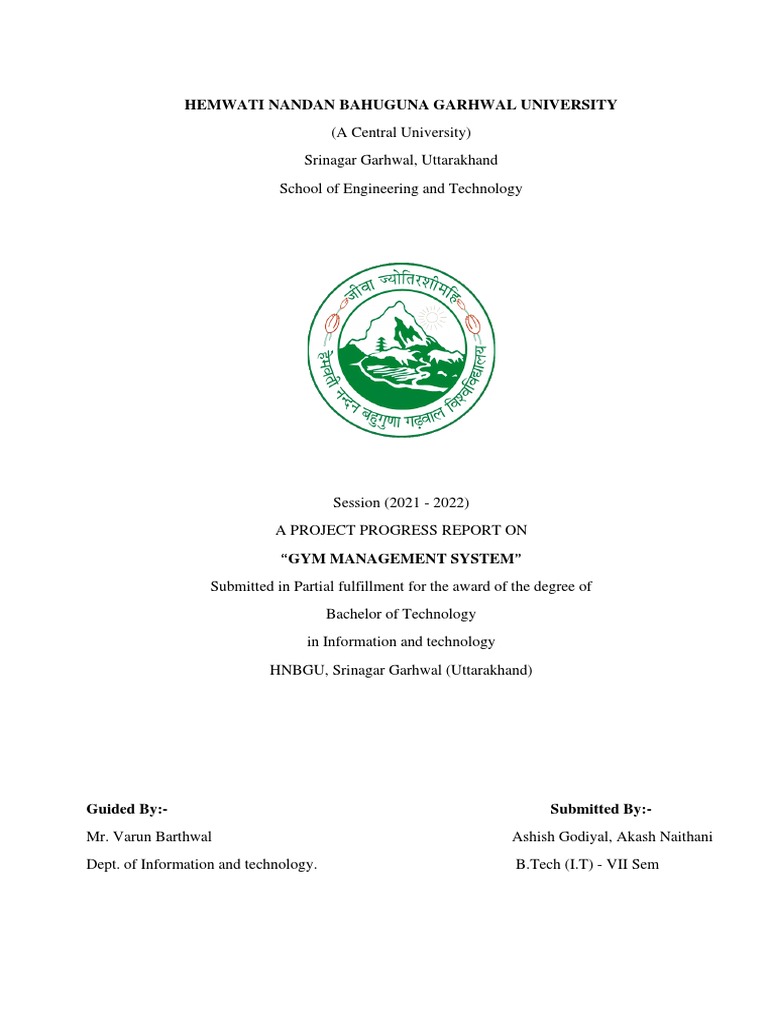 Gym Management System Progress Report | PDF | World Wide Web | Internet ...