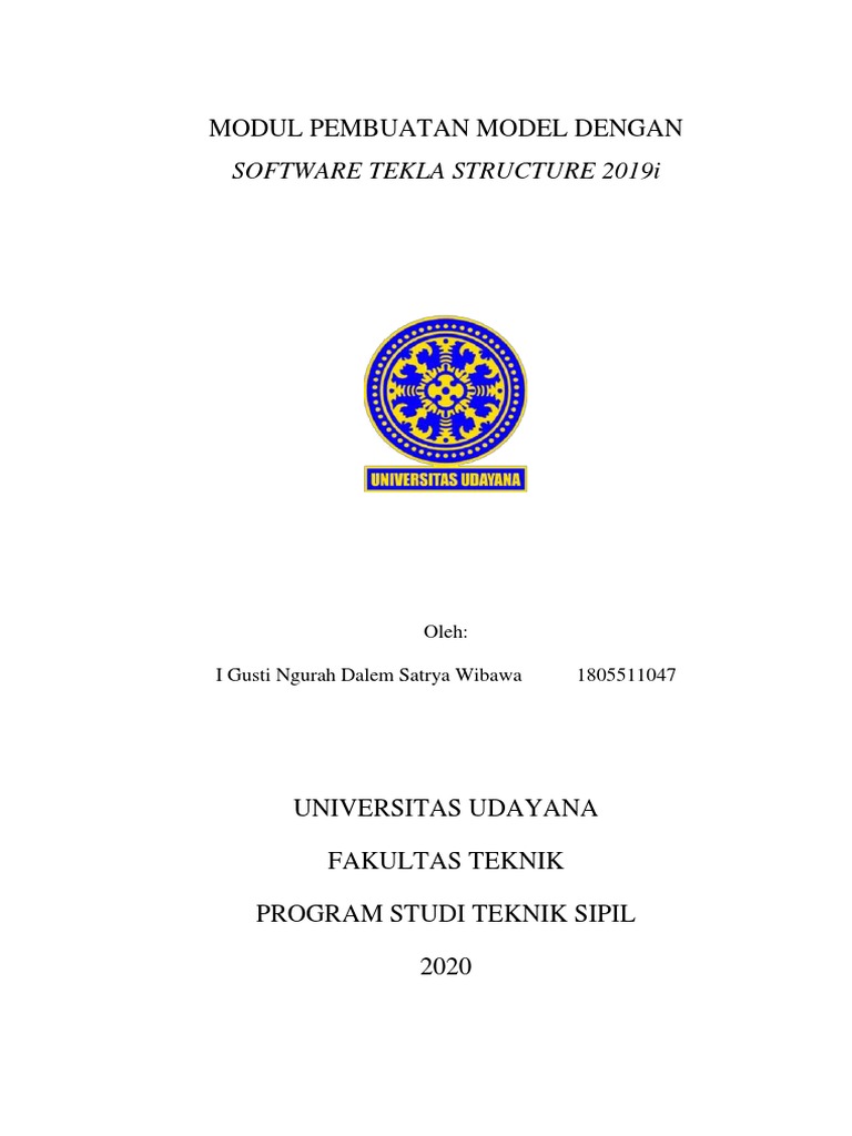 MODUL PEMBUATAN MODEL DENGAN SOFTWARE TEKLA STRUCTURE 2019i | PDF