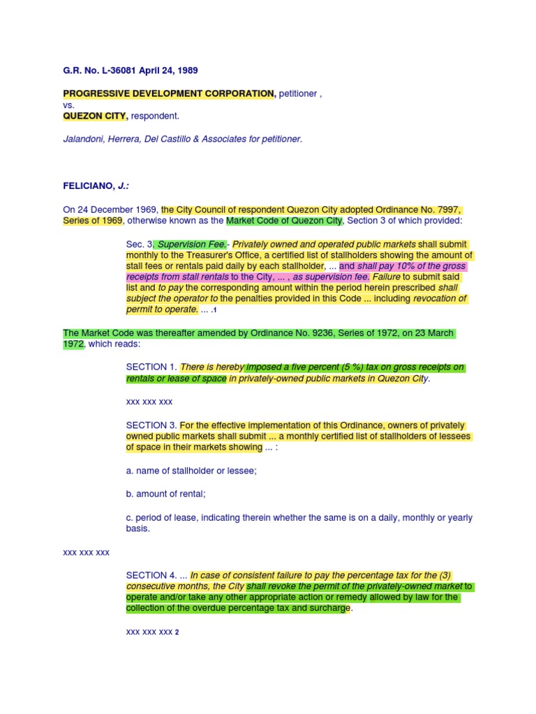Progressive Development Corp | PDF | Taxes | License