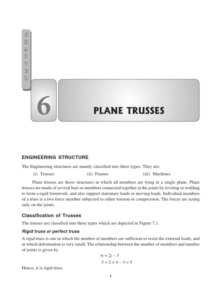 Engineering-Mechanics (Chapter 6) | PDF | Truss | Classical Mechanics