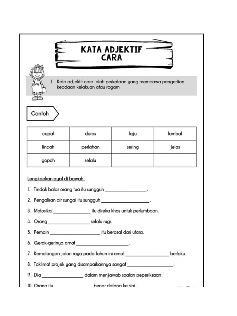 Kata Adjektif Cara | PDF