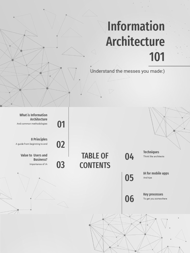 Information Architecture 101: Understand The Messes You Made:) | PDF ...