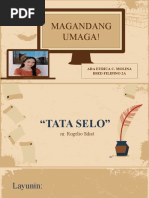 Tata Selo Ni ROGELIO SIKAT | PDF