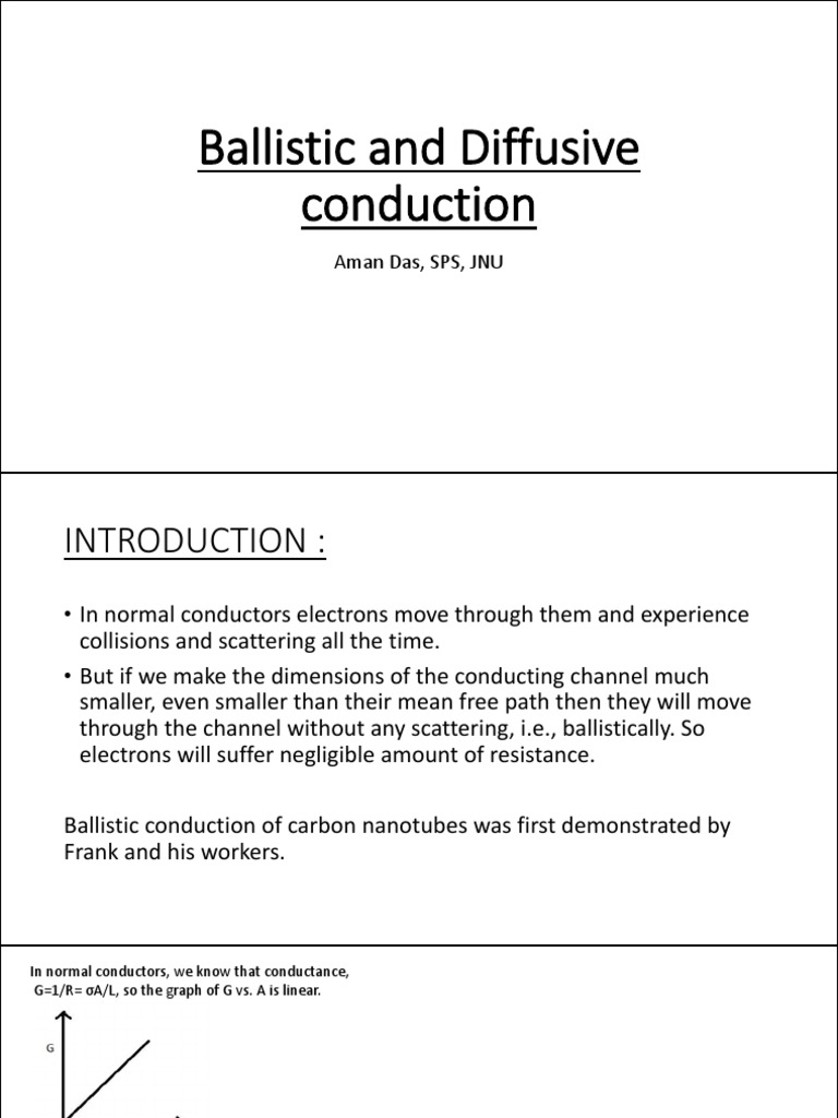 Ballistic Conduction | PDF | Electrical Resistivity And Conductivity ...