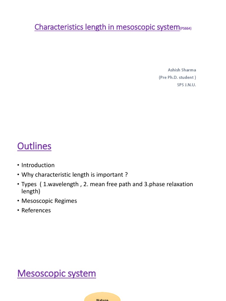 Characteristics Length in Mesoscopic System | PDF | Electron | Diffusion