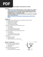 Nova Evolution Lab ANSWER KEYMissions1-3 PDF | PDF | Dinosaurs | Evolution