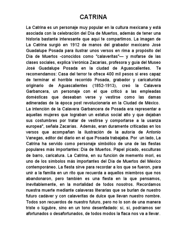 Catrina | PDF