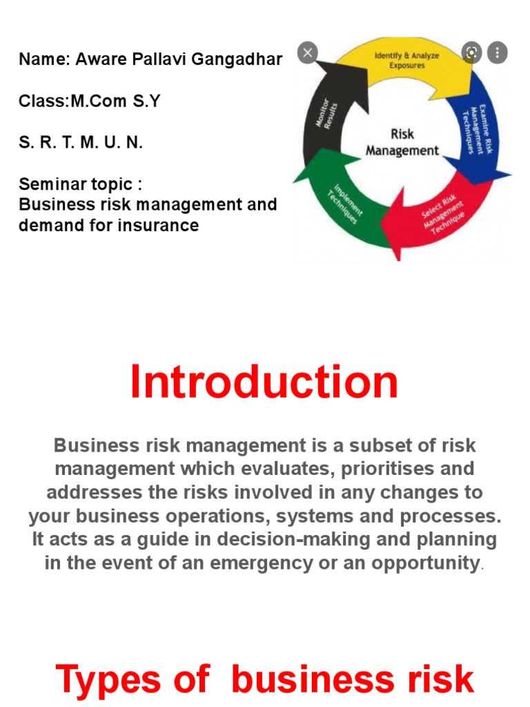 Insurance and Risk Management | PDF