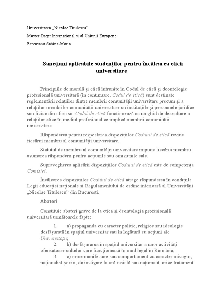 Etica Academica | PDF