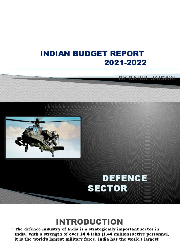 Budget Report of Defence | PDF | Economies | Military