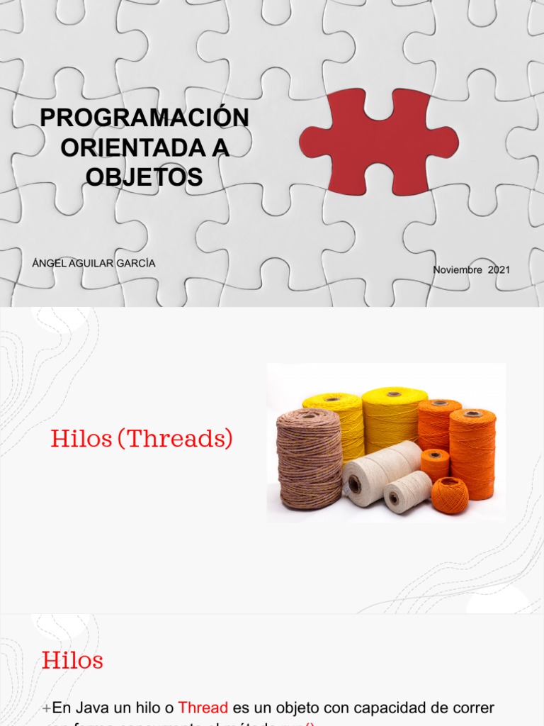 Hilos Pdf Hilo Computación Java Lenguaje De Programación 
