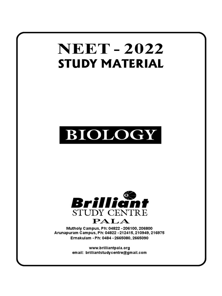 NEET Biology Study Guide | PDF | Leaf | Root