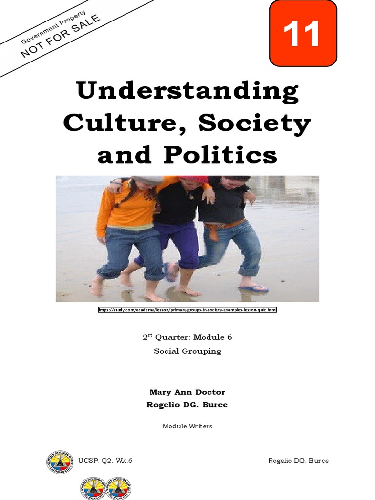 Understanding Culture, Society and Politics: 2 Quarter: Module 6 Social ...